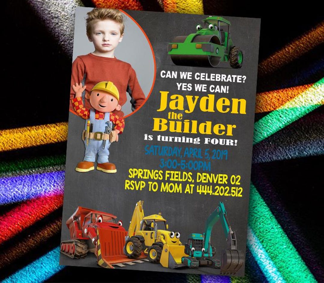 The Builder Invitation Printable File the Builder Invitation the ...