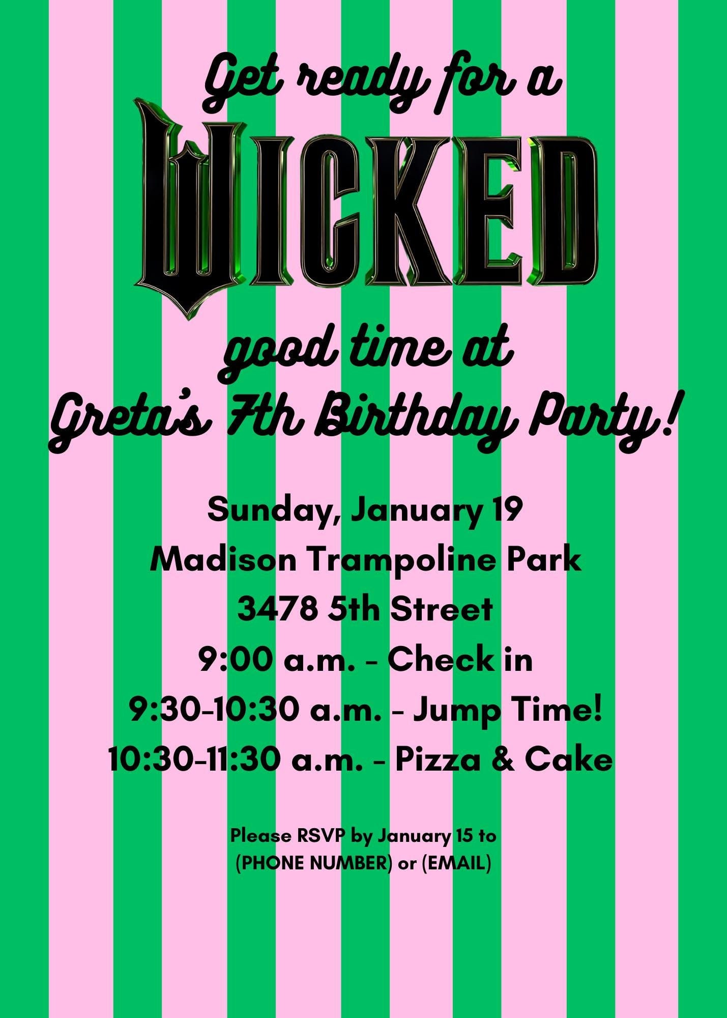 Wicked-themed Party Invitation - Etsy