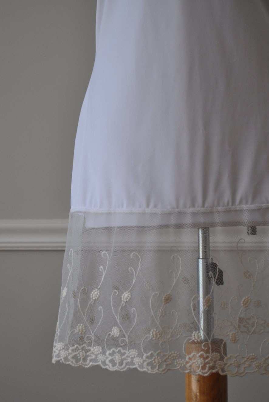 Full Slip Extender, Top Slip Extender, Shirt Extenders, Ivory Lace Top ...