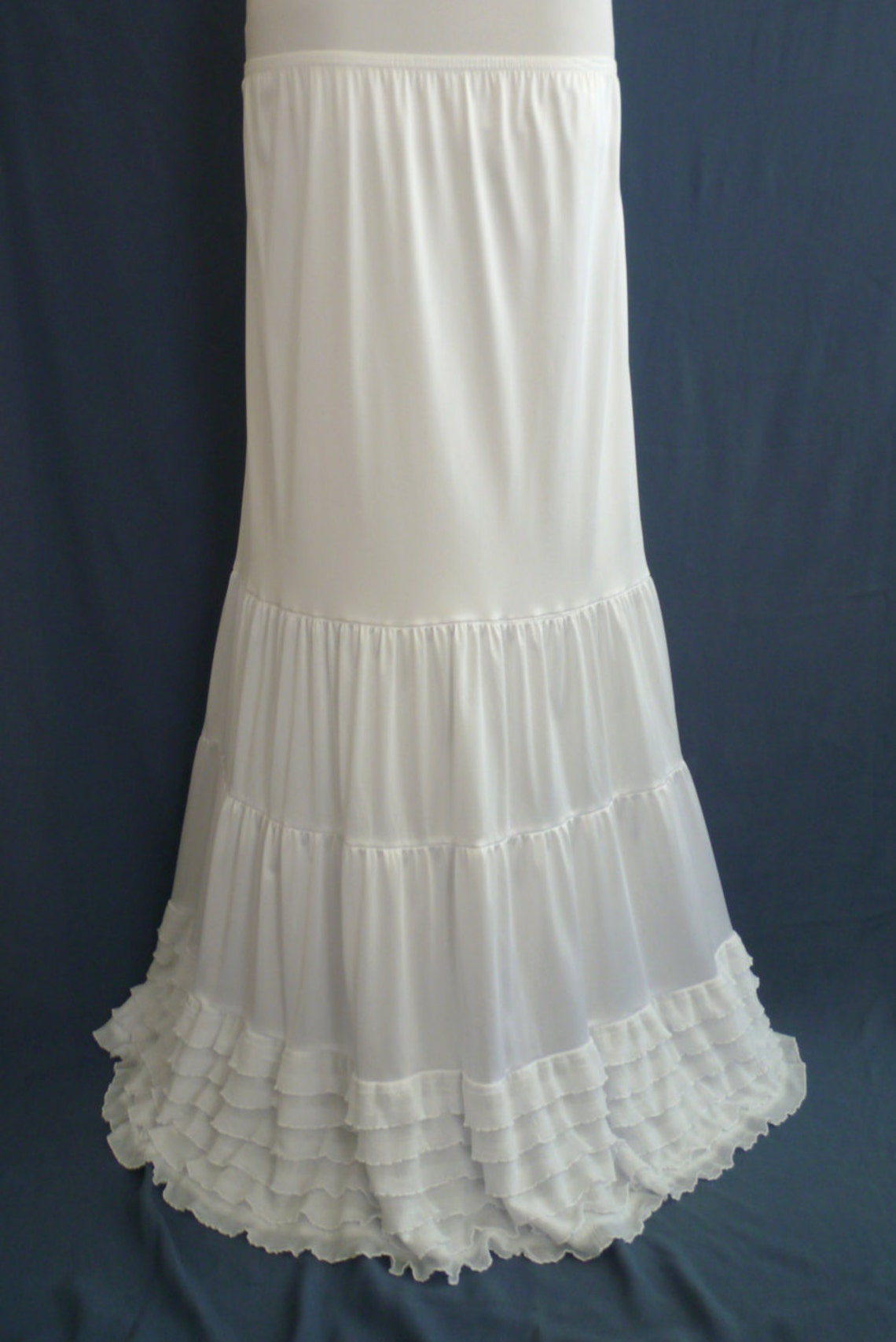 Slip Extender Black Long Tiered Ruffle Bridal Petticoat Slip - Etsy ...