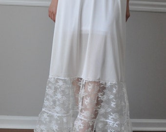 Long White Slip - Etsy