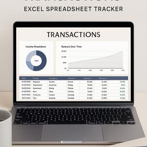 Bank Account Tracker Excel Template: Business Finance Spreadsheet ...