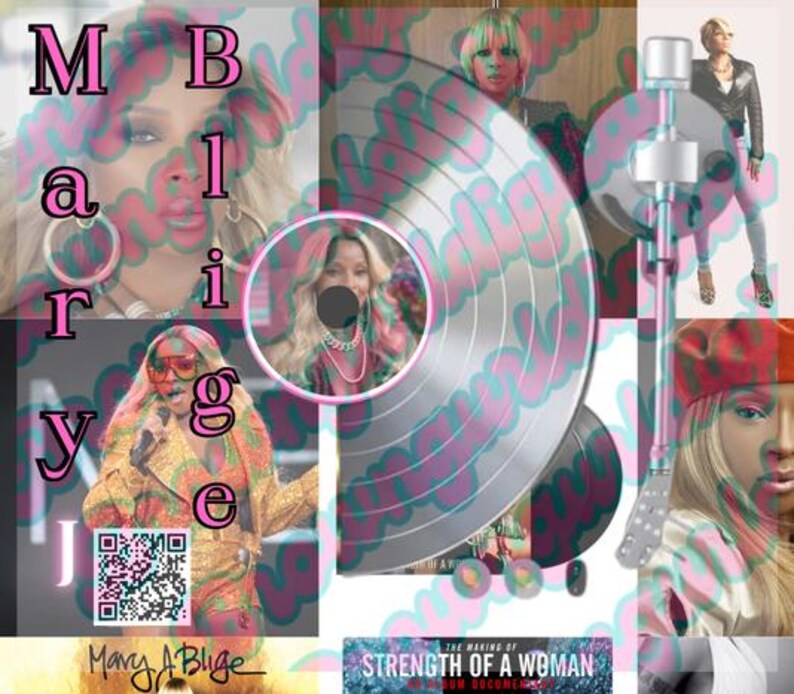 Editable QR Code Album Cover - Digital Template - Etsy