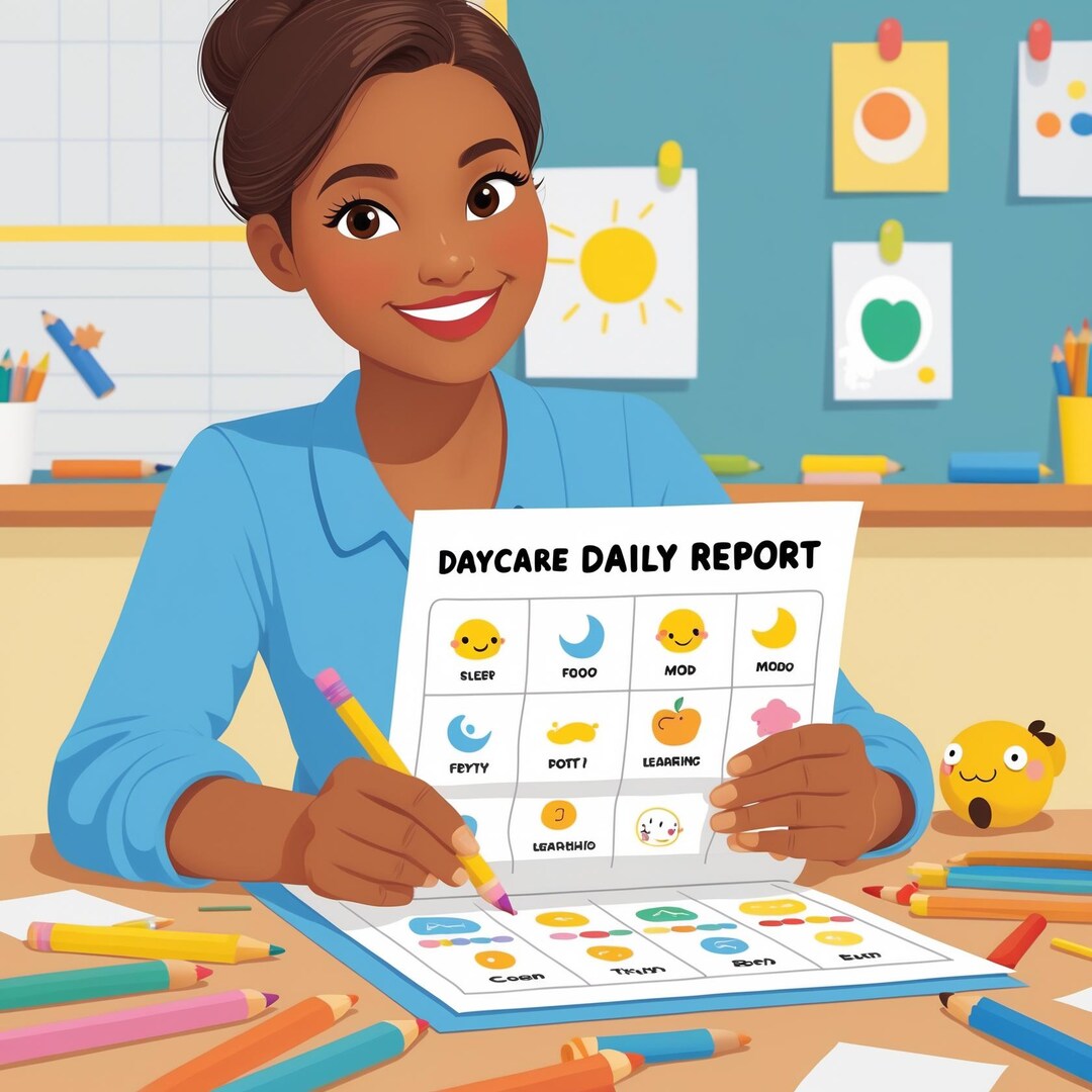 Daily Child Report | Printable for Nurseries Ages 1-3 | Editable ...