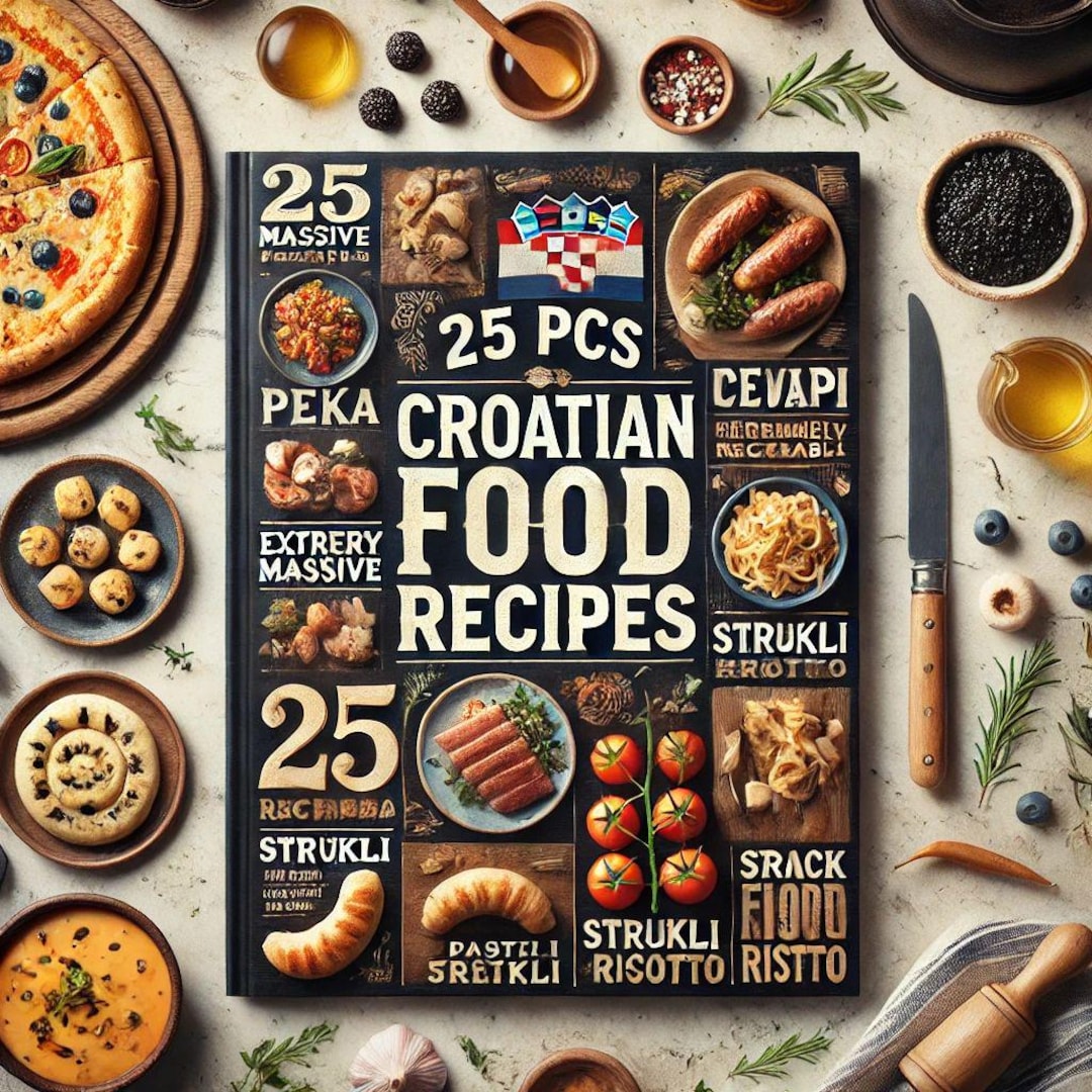 25 Pcs Authentic Croatian Recipes – Digital PDF Cookbook | Traditional ...
