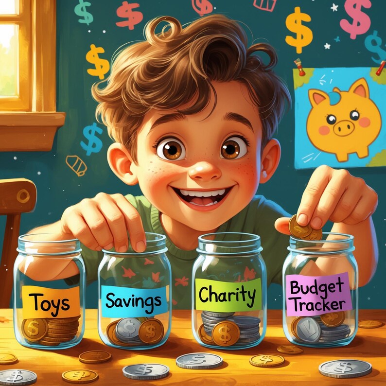 Kids Money Management Printables – 5-page Financial Literacy Activity ...