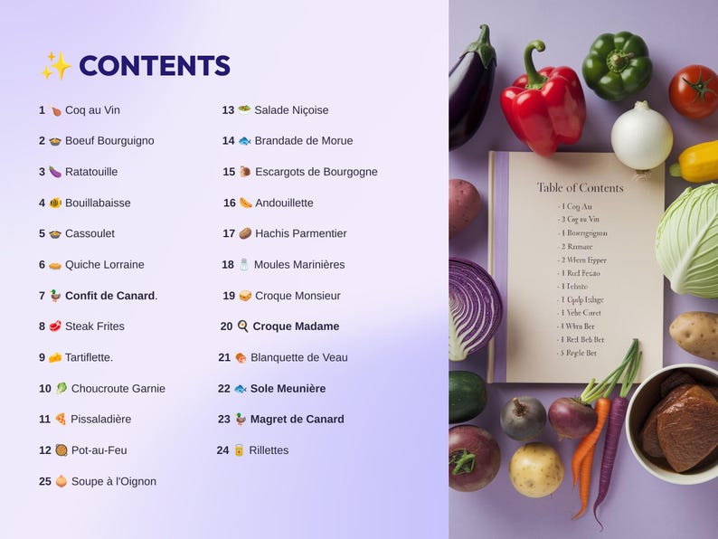 25 Special Recipes From French Cuisine: Digital Taste Book PDF ...