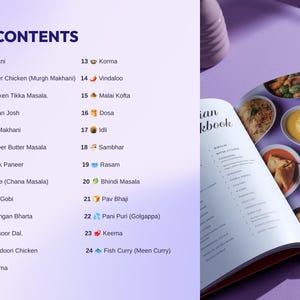 25 Authentic Indian Recipes – Digital PDF Cookbook | Traditional Indian ...
