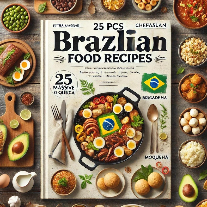 25 Authentic Brazilian Recipes – Digital PDF Cookbook | Traditional ...