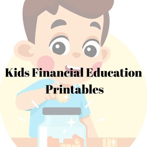 Kids Money Management Printables – 5-page Financial Literacy Activity ...