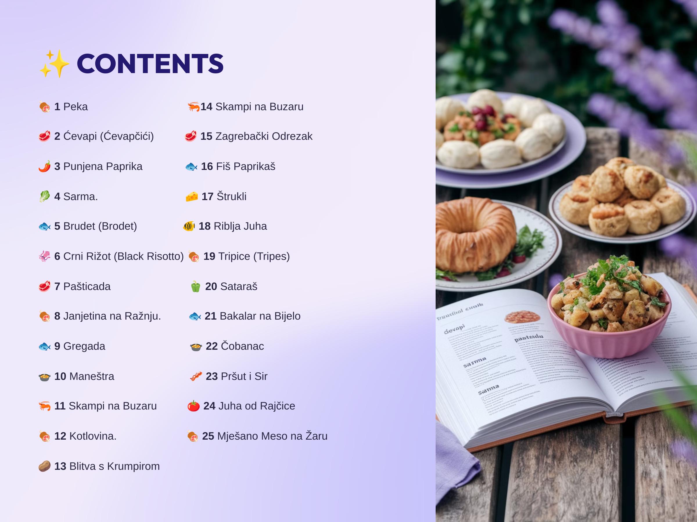 25 Pcs Authentic Croatian Recipes – Digital PDF Cookbook | Traditional ...
