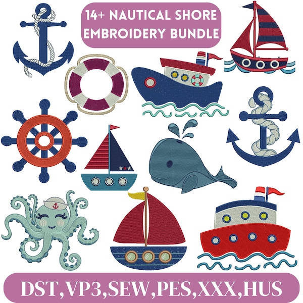 Nautical Embroidery - Etsy