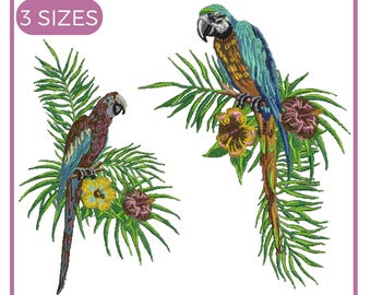 Parrot Embroidery Design, Bird Embroidery, Bird Design Pattern, Love ...