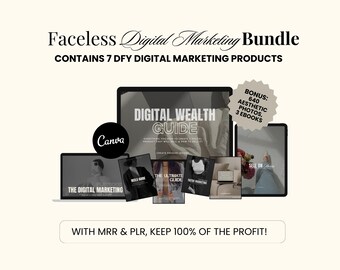 The Digital Wealth PLR Vault Bundle, 7 Digital Products, Bonus Ebooks, Done for You, Master ...