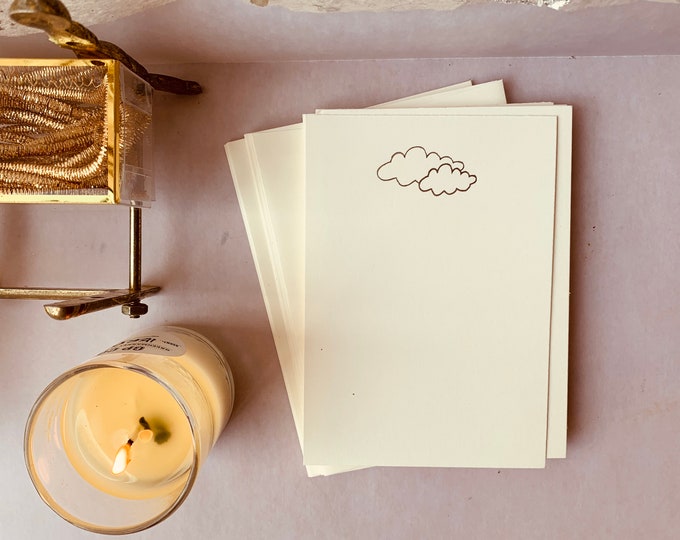 MADE TO ORDER, Hand Foil Pressed Stationery, Set of 10, Lullaby and ...
