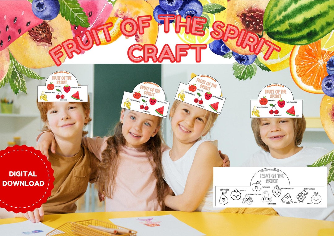 Fruit of the Spirit Printable Crown - Etsy