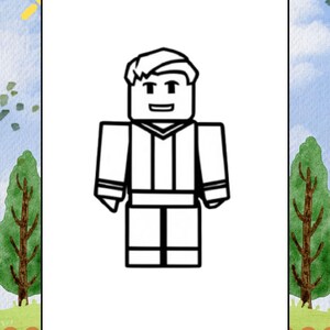 20+ Pages Roblox Coloring Book for Kids – Digital Download, Printable ...