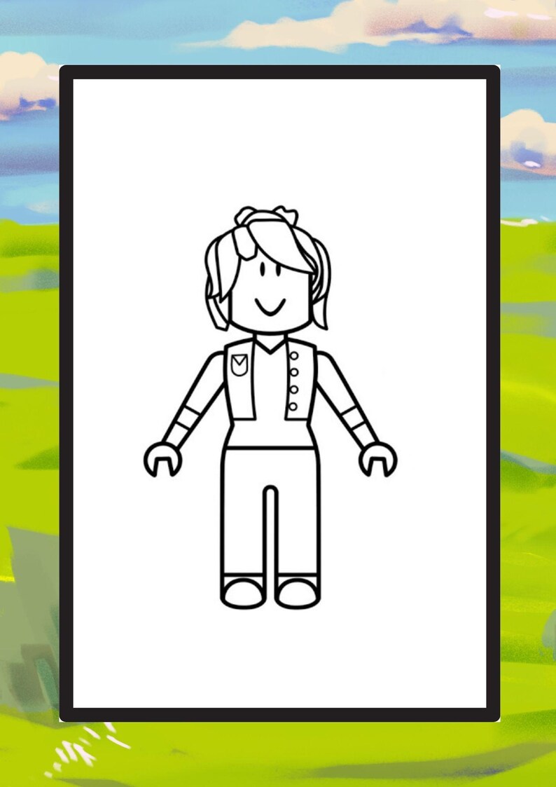 28 Roblox Coloring Book, Roblox Coloring Pages, Digital Coloring Book ...