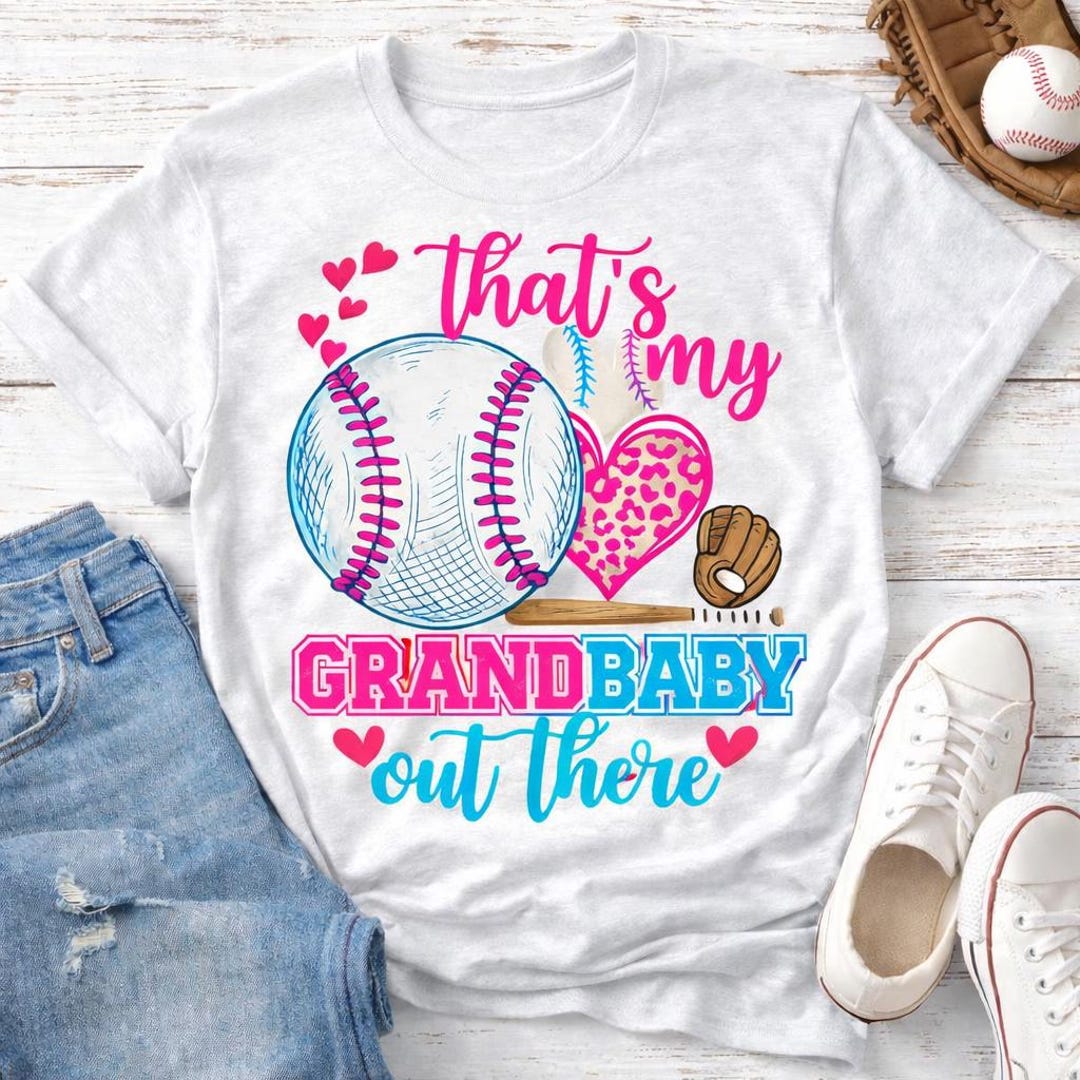 Grandparents Ball Shirt for Grandbaby Png - Etsy