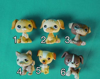 Littlest Pet Shop Golden Retriever Toy LPS Hasbo - Etsy