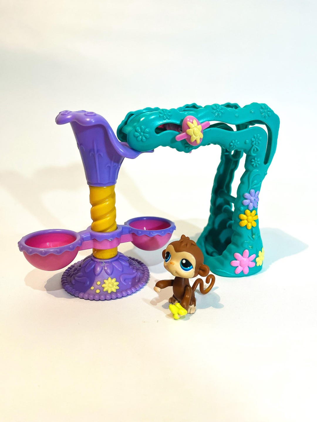 LPS Littlest Pet Shop Authentic Monkey Playset Twirlaround Treehouse - Etsy