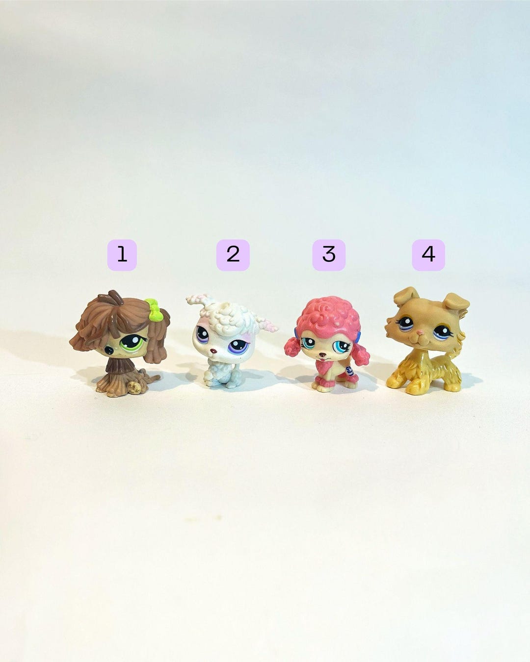 Authentic LPS Littlest Pet Shop Dogs, Collie, Poodle, Komondor - Etsy