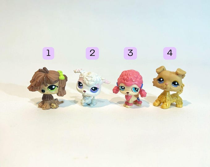 Littlest Pet Shop LPS Yellow Border Collie RARE #1194 - Etsy