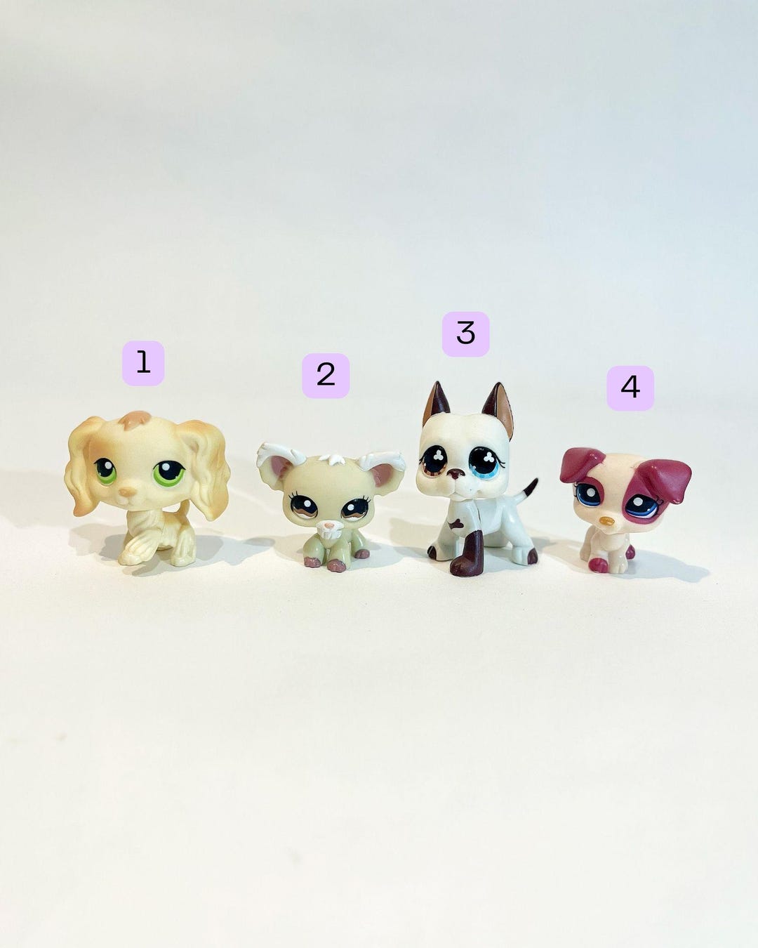 Authentic LPS Littlest Pet Shop Dogs, Spaniel, Chihuahua, Great Dane ...