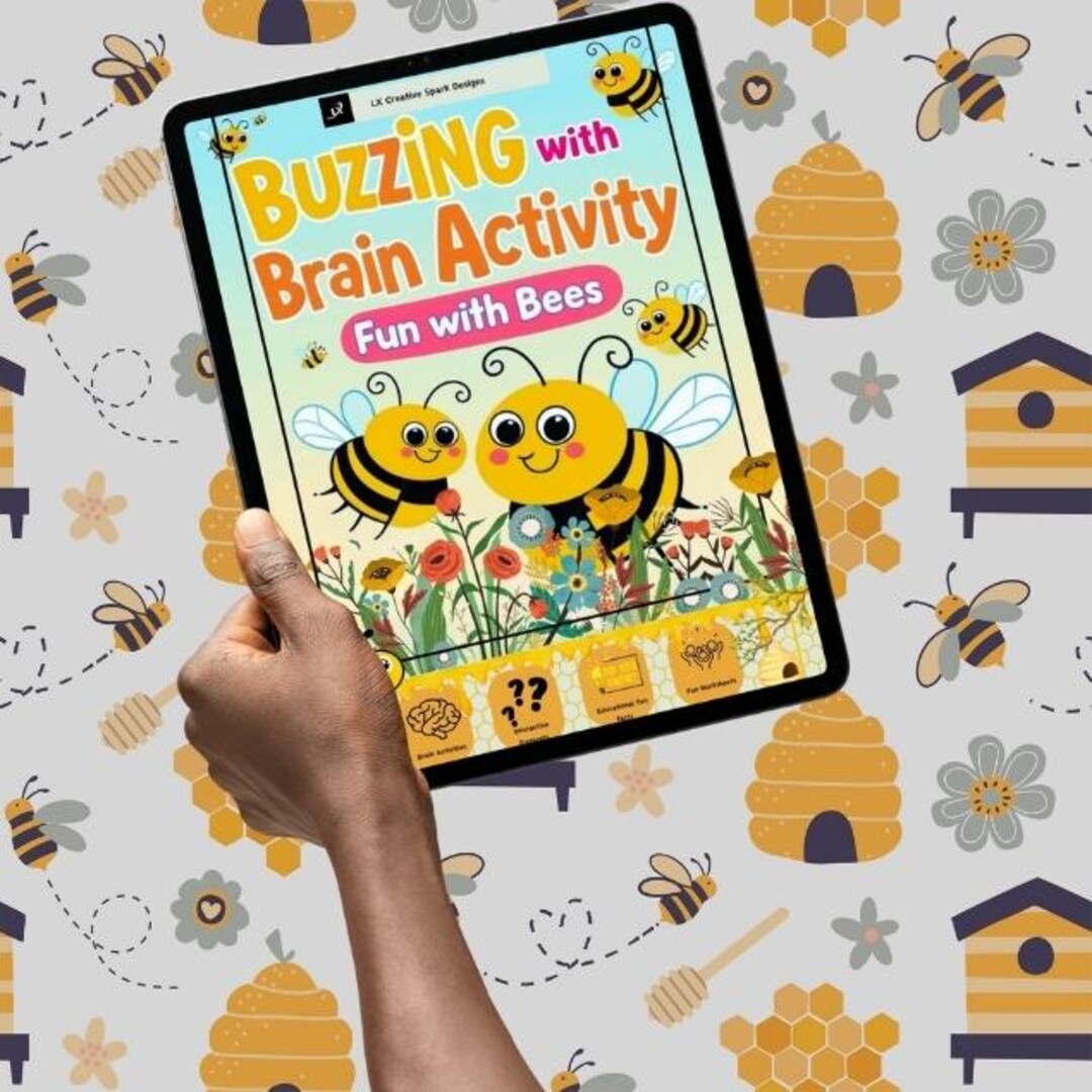Buzzin Brain Activity: Interactive Activity Book for Kids - Puzzle ...