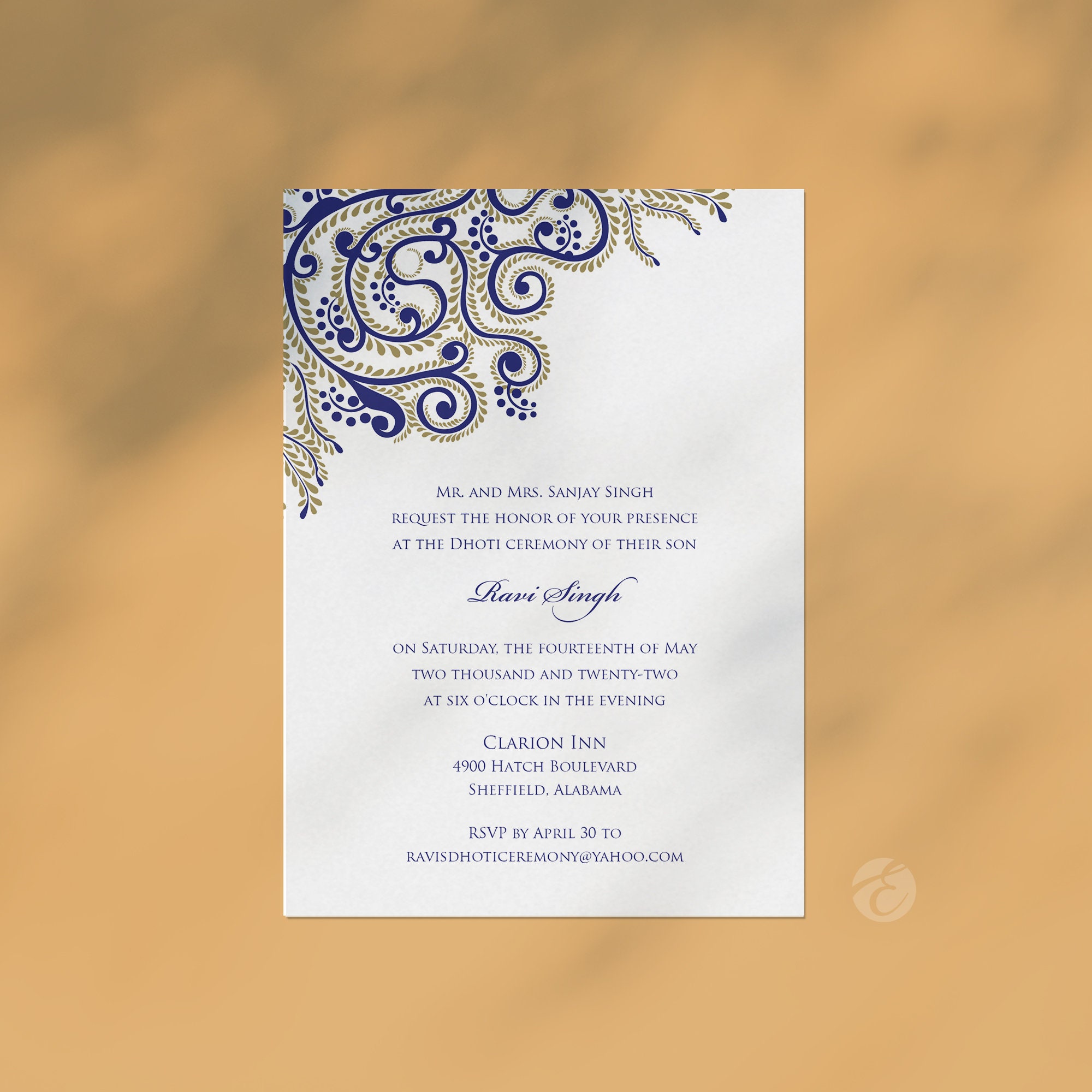 Dhoti Ceremony Invitation Dhoti Function Invite Pancha Kattu - Etsy Finland