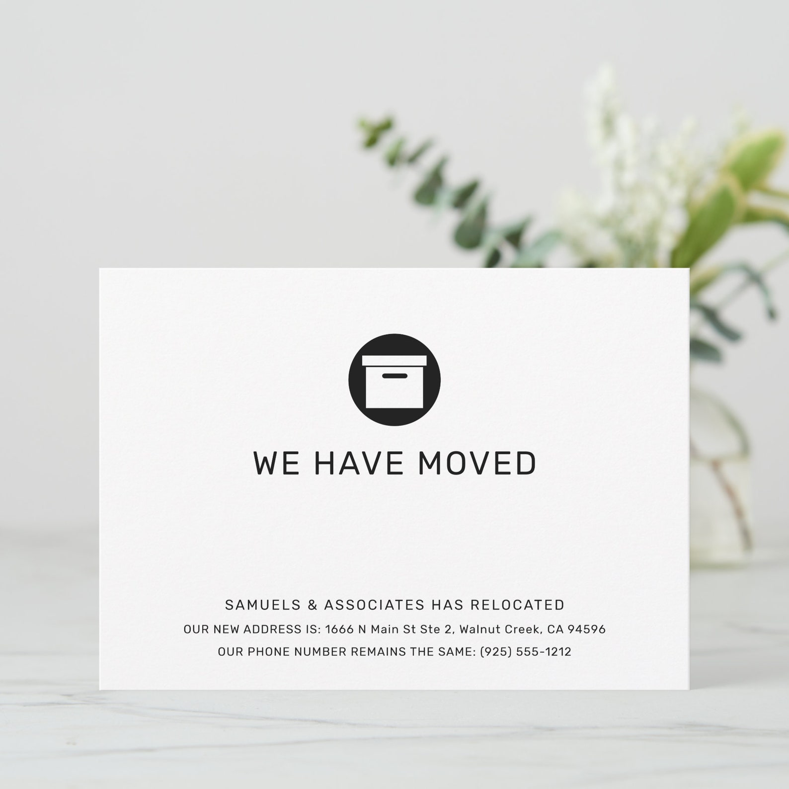 Simple Business Moving Announcement, Company Moving Email, Corporate ...