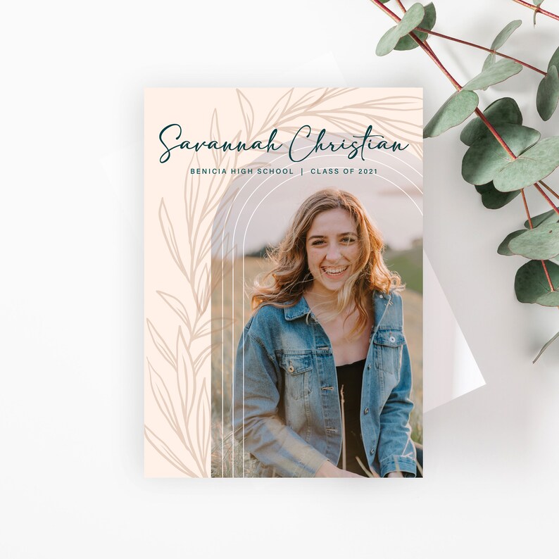 Boho Graduation Announcement Boho Grad Party Invitation | Etsy