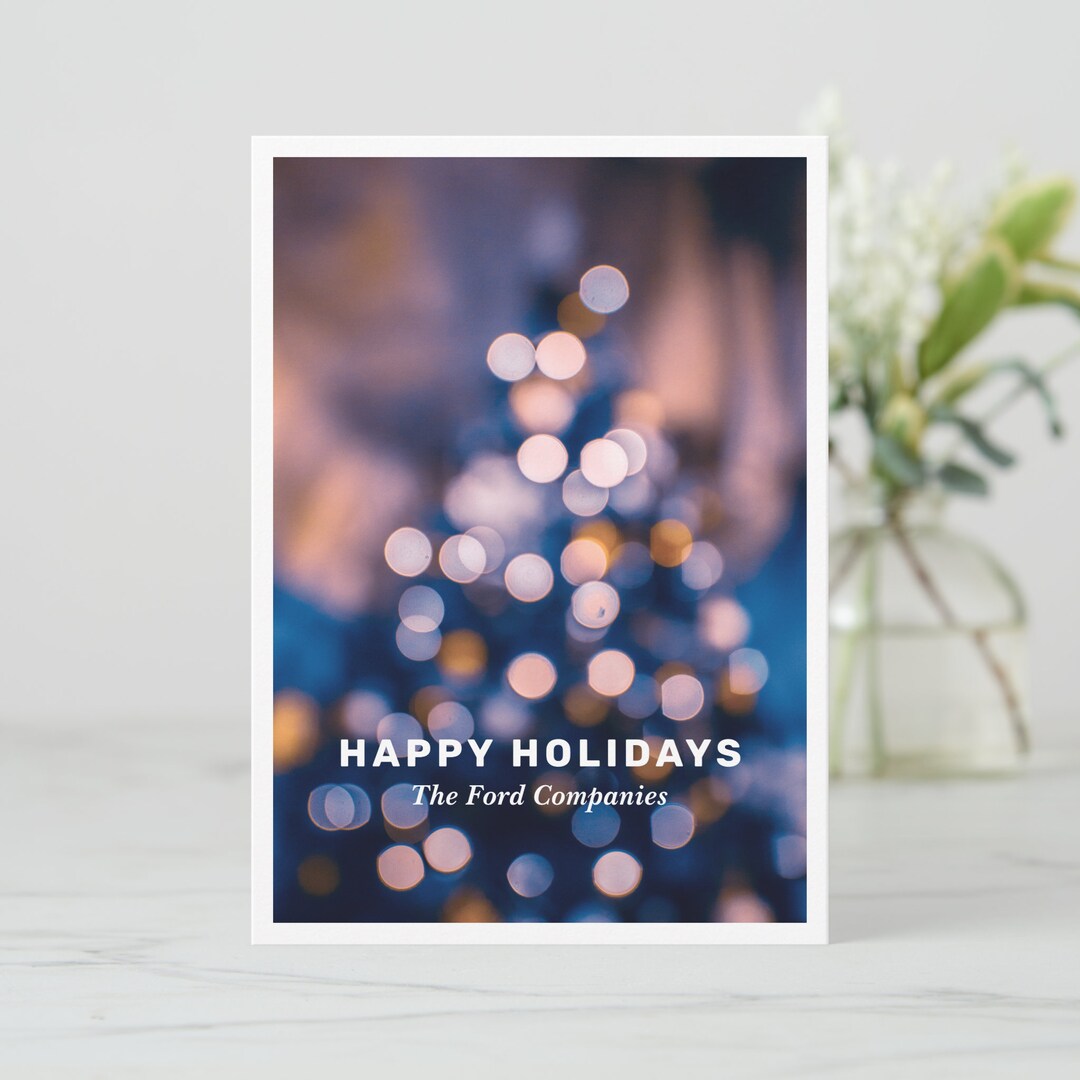 PRINTABLE Company Christmas Card, Corporate Holiday Card or Business ...