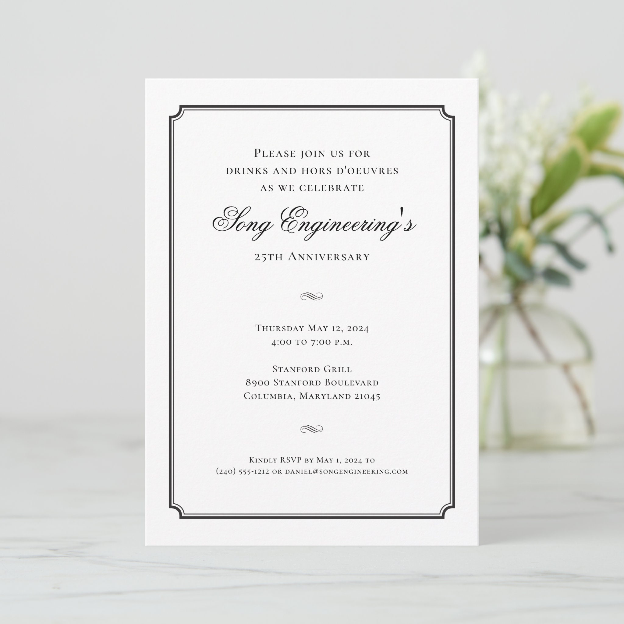Formal Event Invitation Template