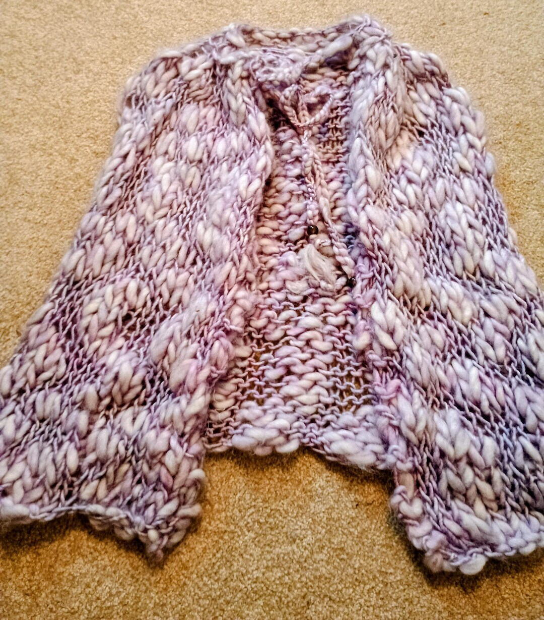 Knit Lavender Shawl - Etsy