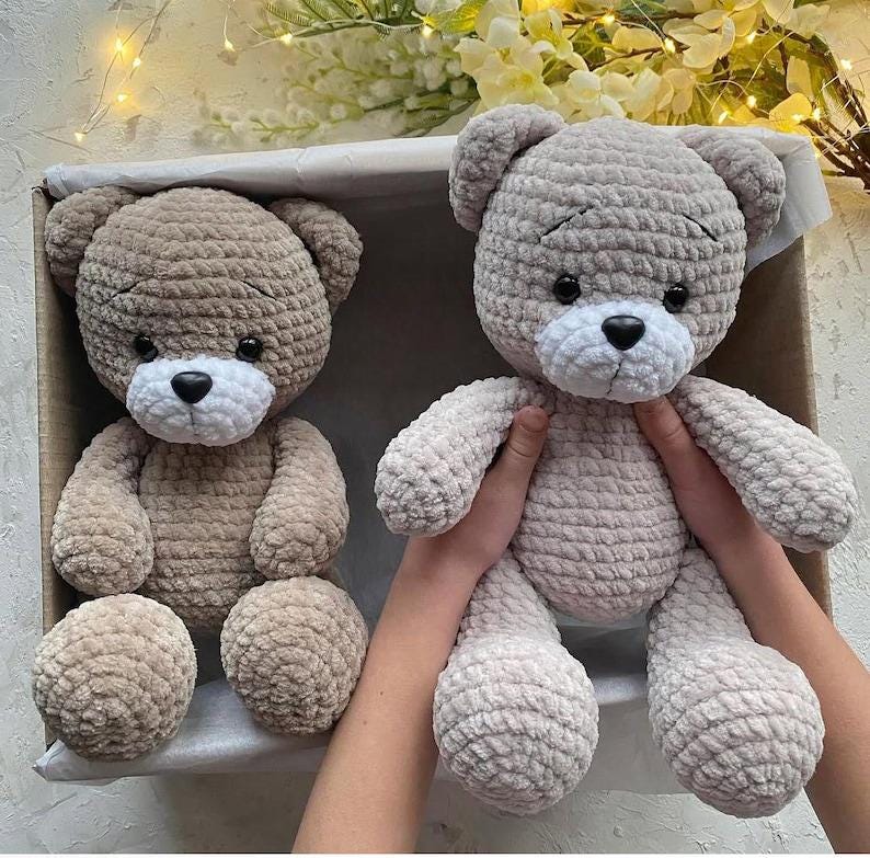 Teddy Bear Crochet Patterns | English Amigurumi Plushie Pattern ...