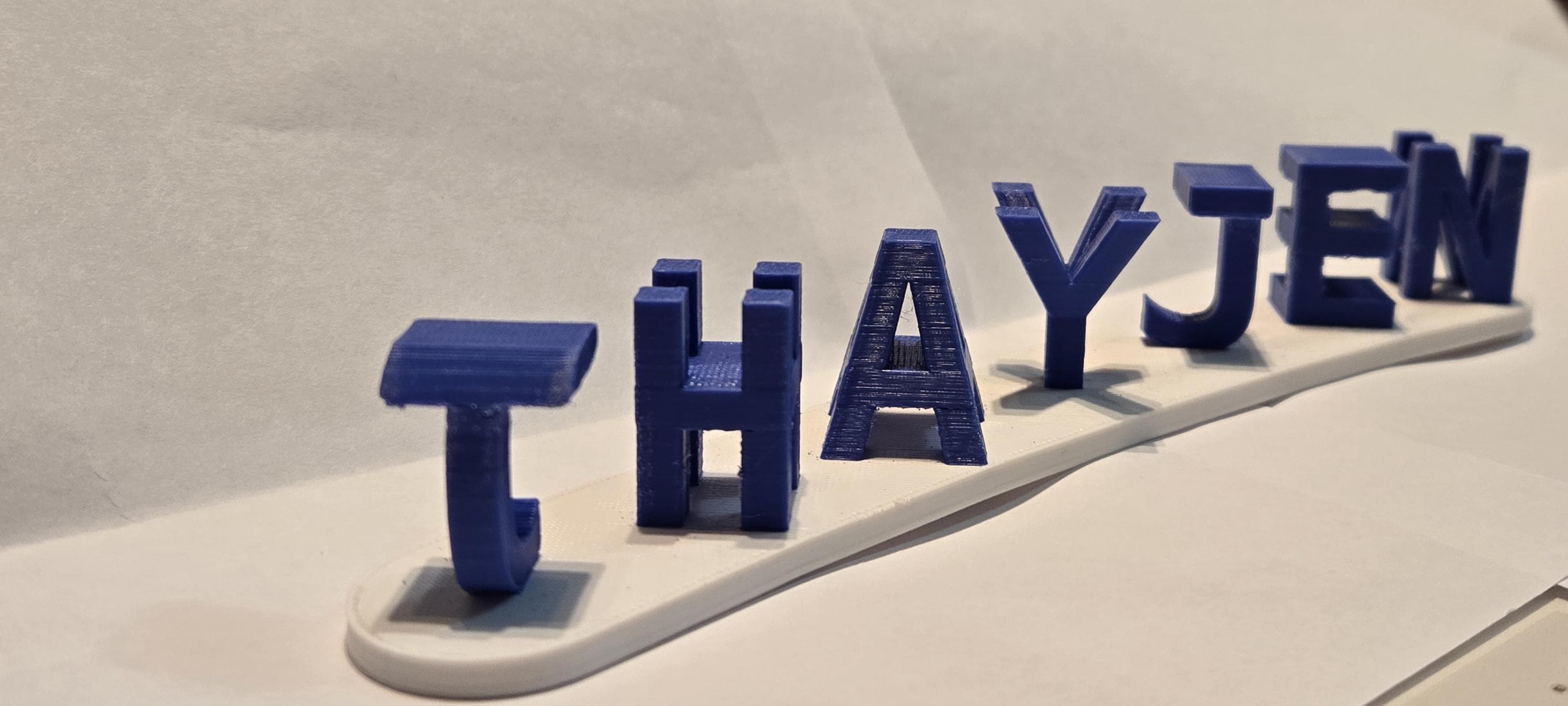 Nameplate Word Illusion (customizable!) - Etsy