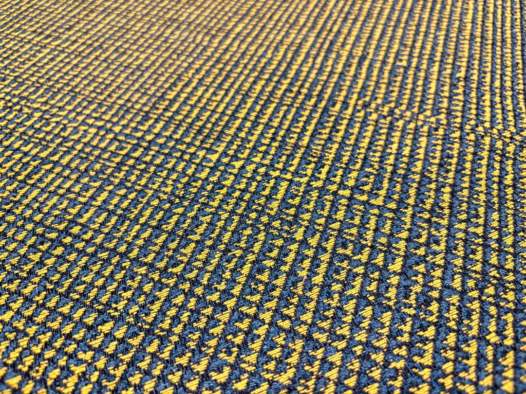 Yellow and Blue Woven Fabric, Woven Fabric, Premium Upholstery Fabric ...
