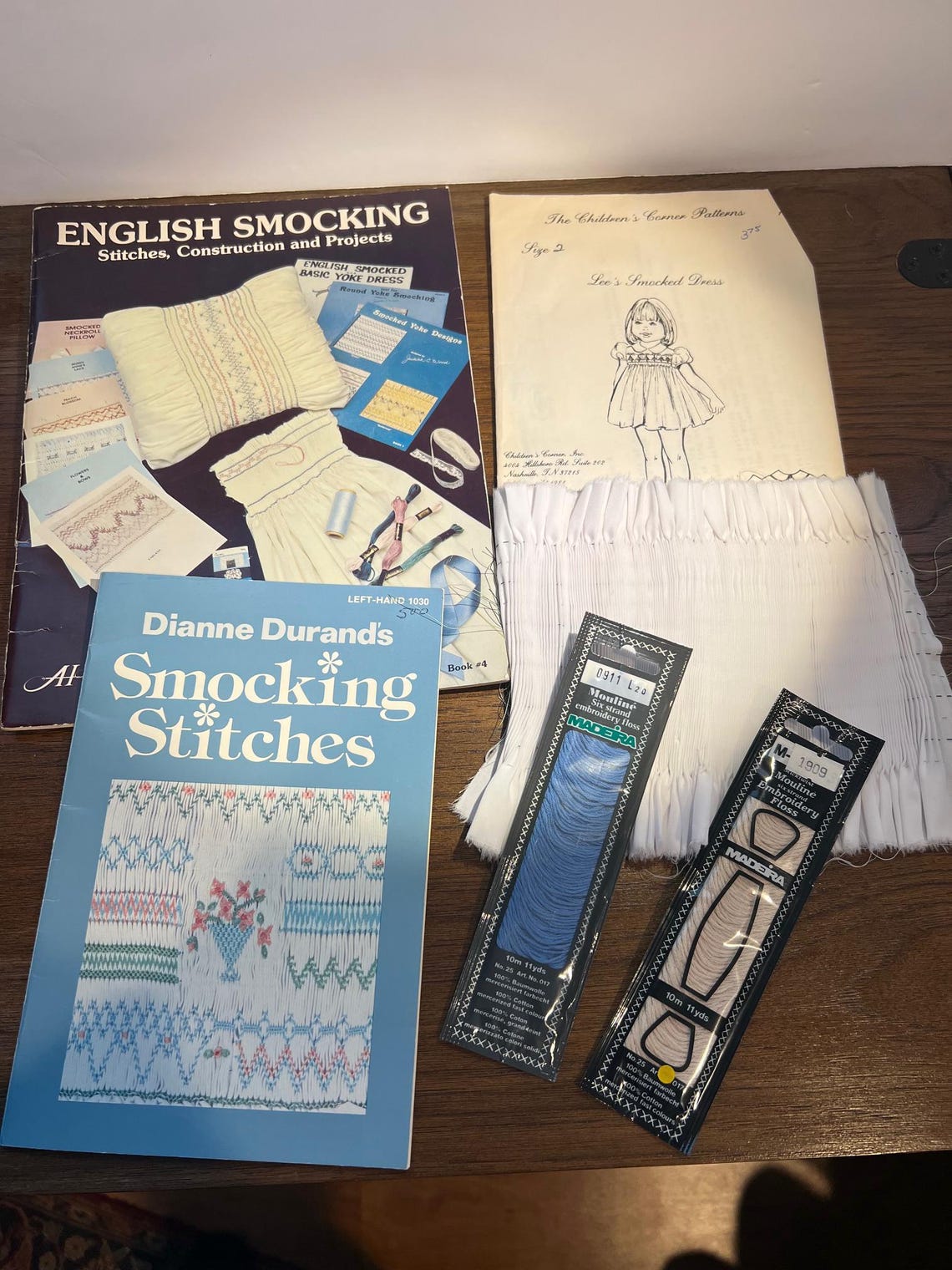 English Smocking Patterns 2 Books and Some Supplies - Etsy