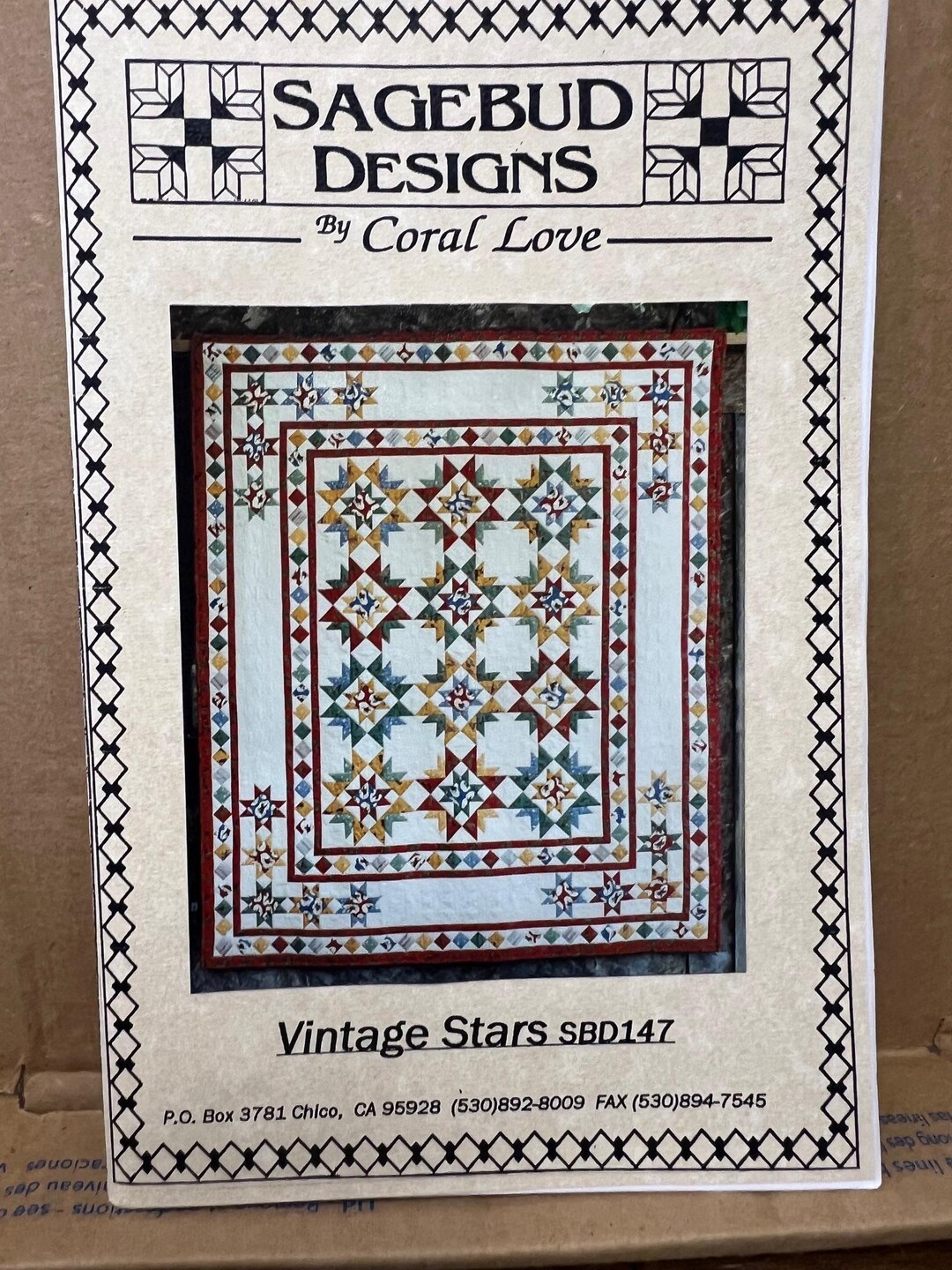 Vintage Stars Quilt Pattern Sagebud Designs - Etsy