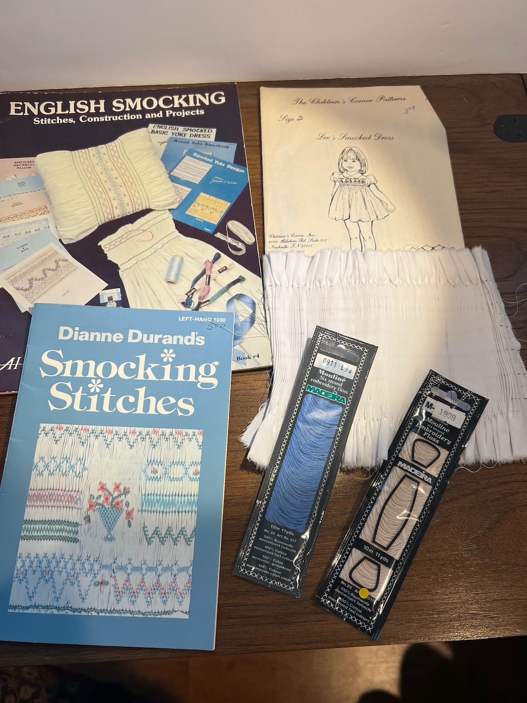 English Smocking Patterns 2 Books and Some Supplies - Etsy
