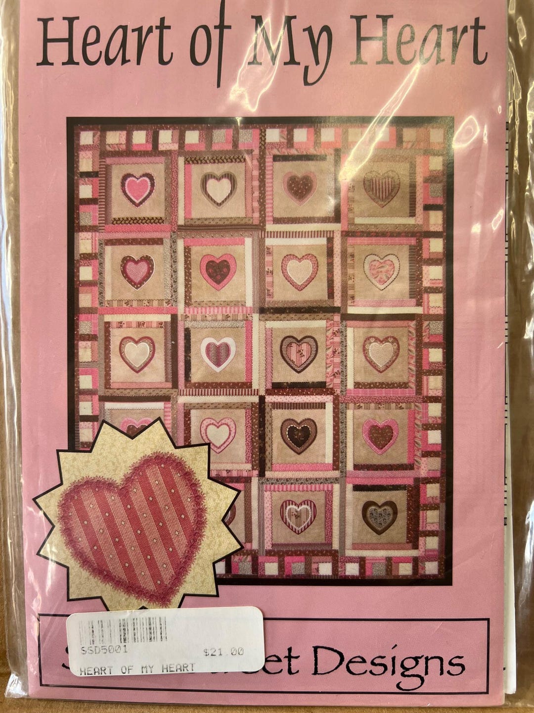 Machine Embroidery - Smith Street Designs - Heart of My Heart - Etsy