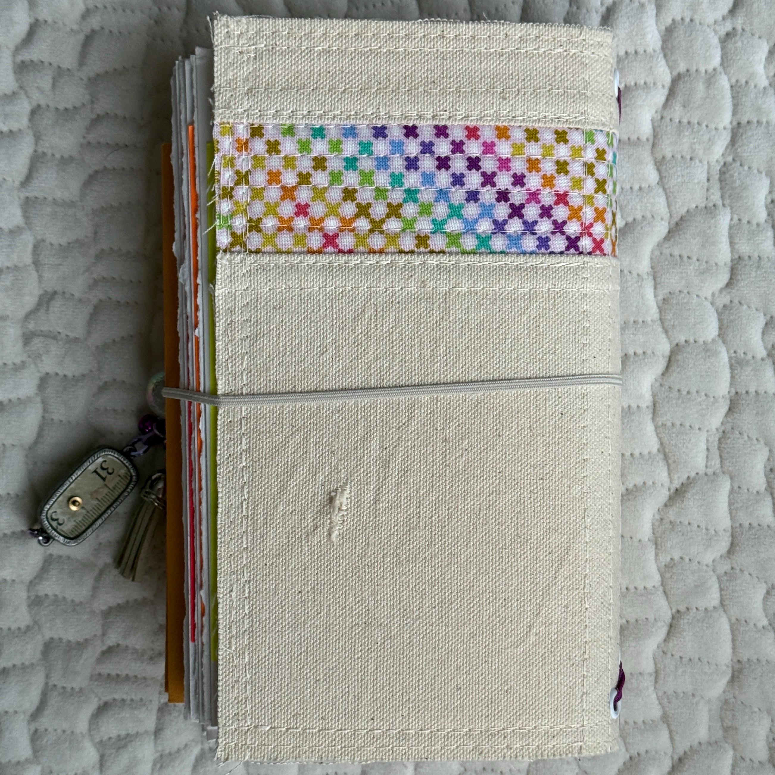 DIY Blank Canvas Journal: Quilted Cover, Recycled Bristol Paper - Etsy