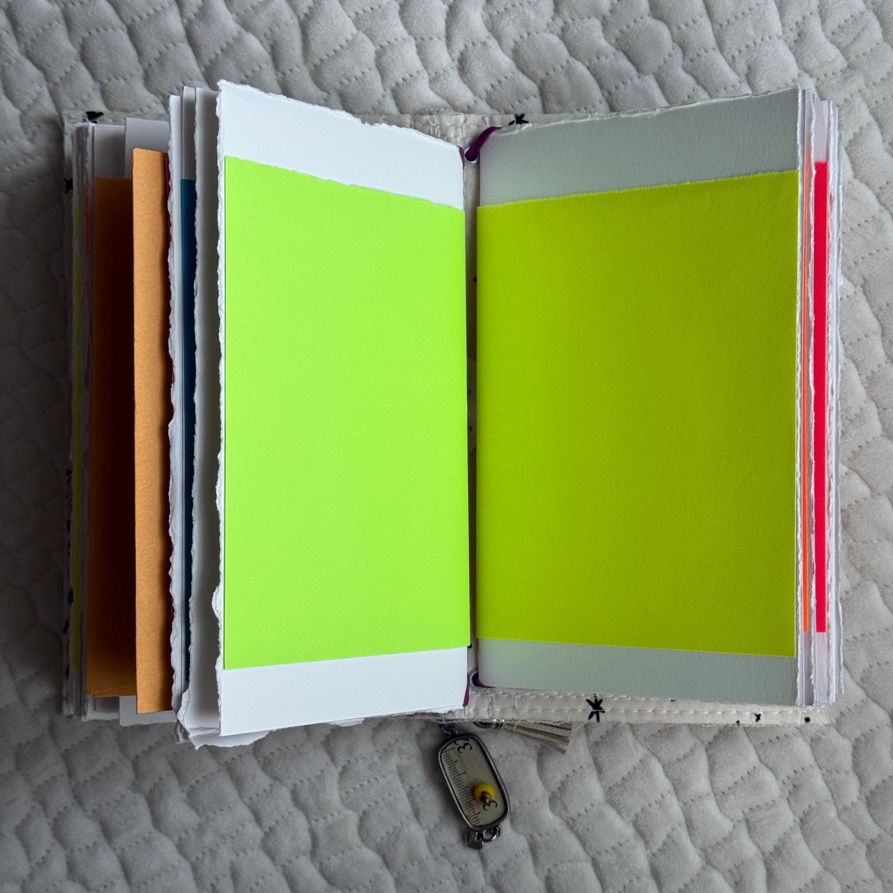 DIY Blank Canvas Journal: Quilted Cover, Recycled Bristol Paper - Etsy