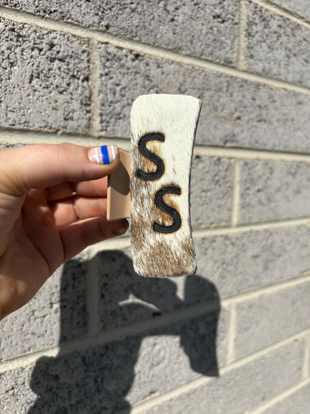 Cowhide Claw Clips - Etsy