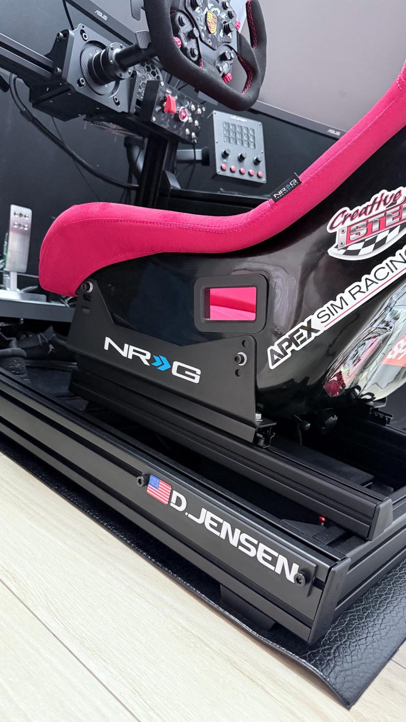Customized Name/flag Plate for Sim Rig - Etsy