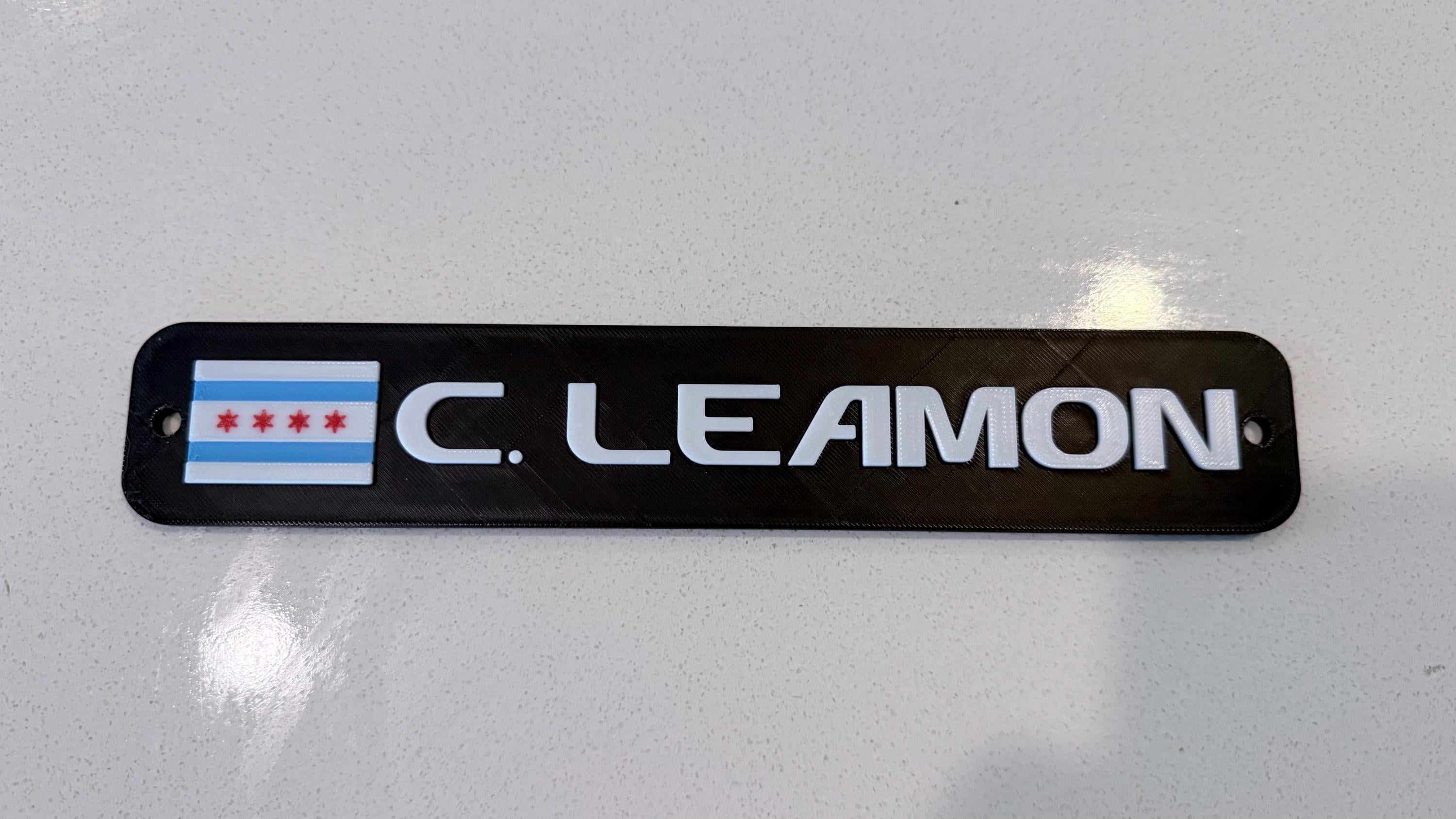 Customized Name/flag Plate for Sim Rig - Etsy
