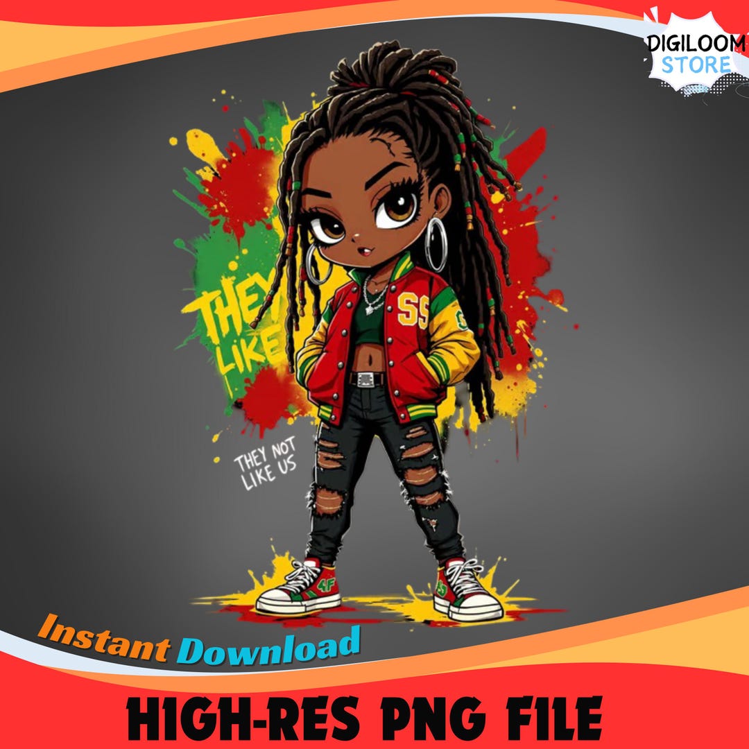 Rasta Chibi PNG: Black History, Reggae Culture (digital Download) - Etsy