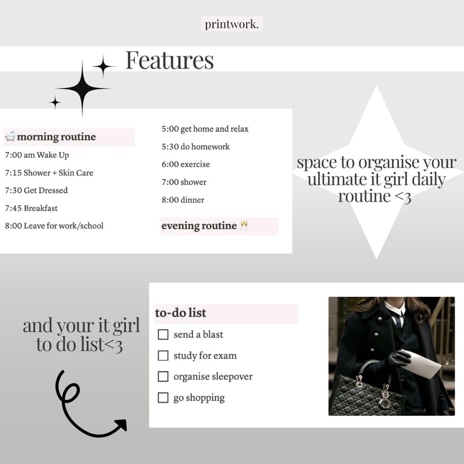 Blair Waldorf Notion Template: Elegant Life Planner (digital Download ...