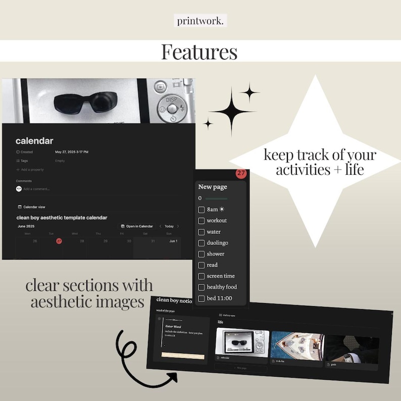 Clean Old Money Notion Template | Aesthetic Notion Planner | Digital ...